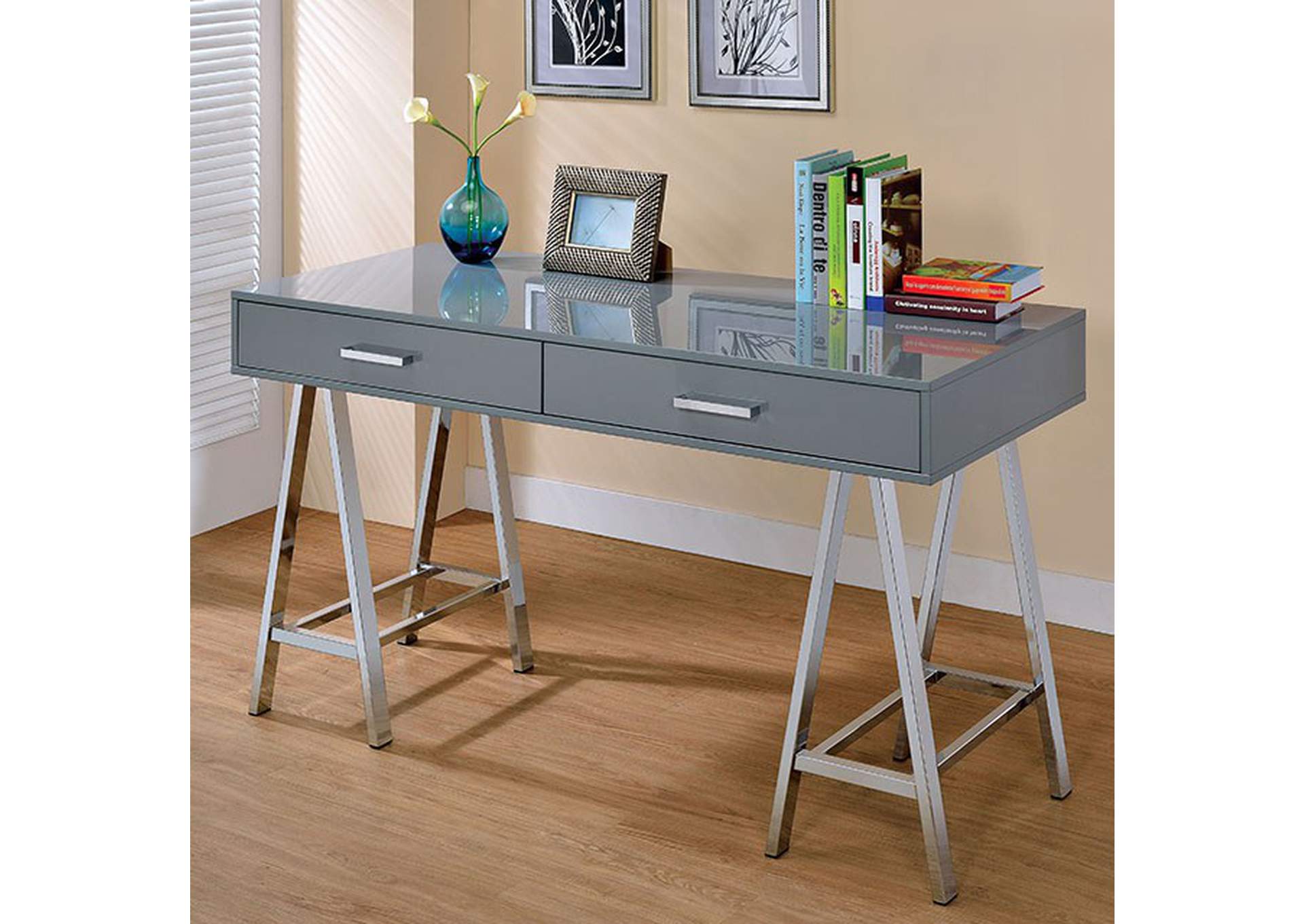 Palace Furniture Liv Gray Computer Desk